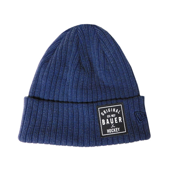 BAUER New/Era Rib Knit Beanie w/Patch- Sr
