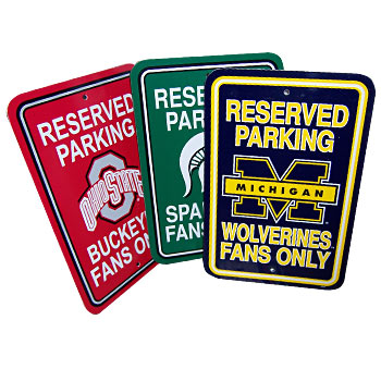 NCAA Team Parking Sign