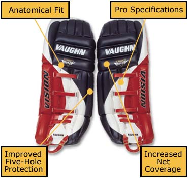 Vaughn VPG 5500 Vision Leg Pads- Senior