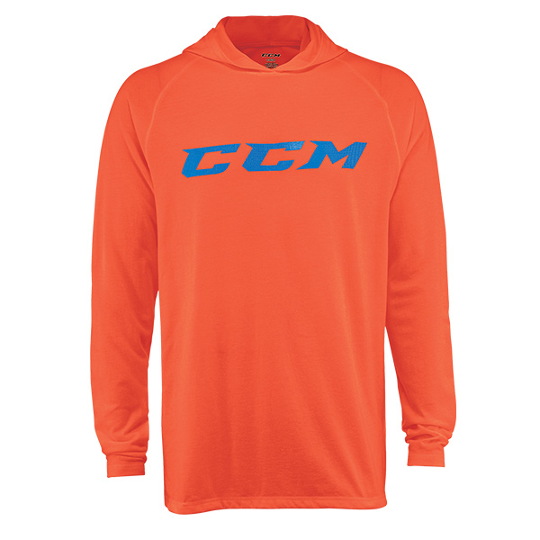 CCM Color Burst L/S Hooded Tee- Sr